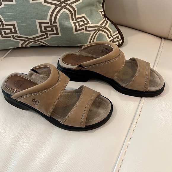 Ariat | Shoes | Ariat Suede Slip On Cushioned Sandals | Poshmark